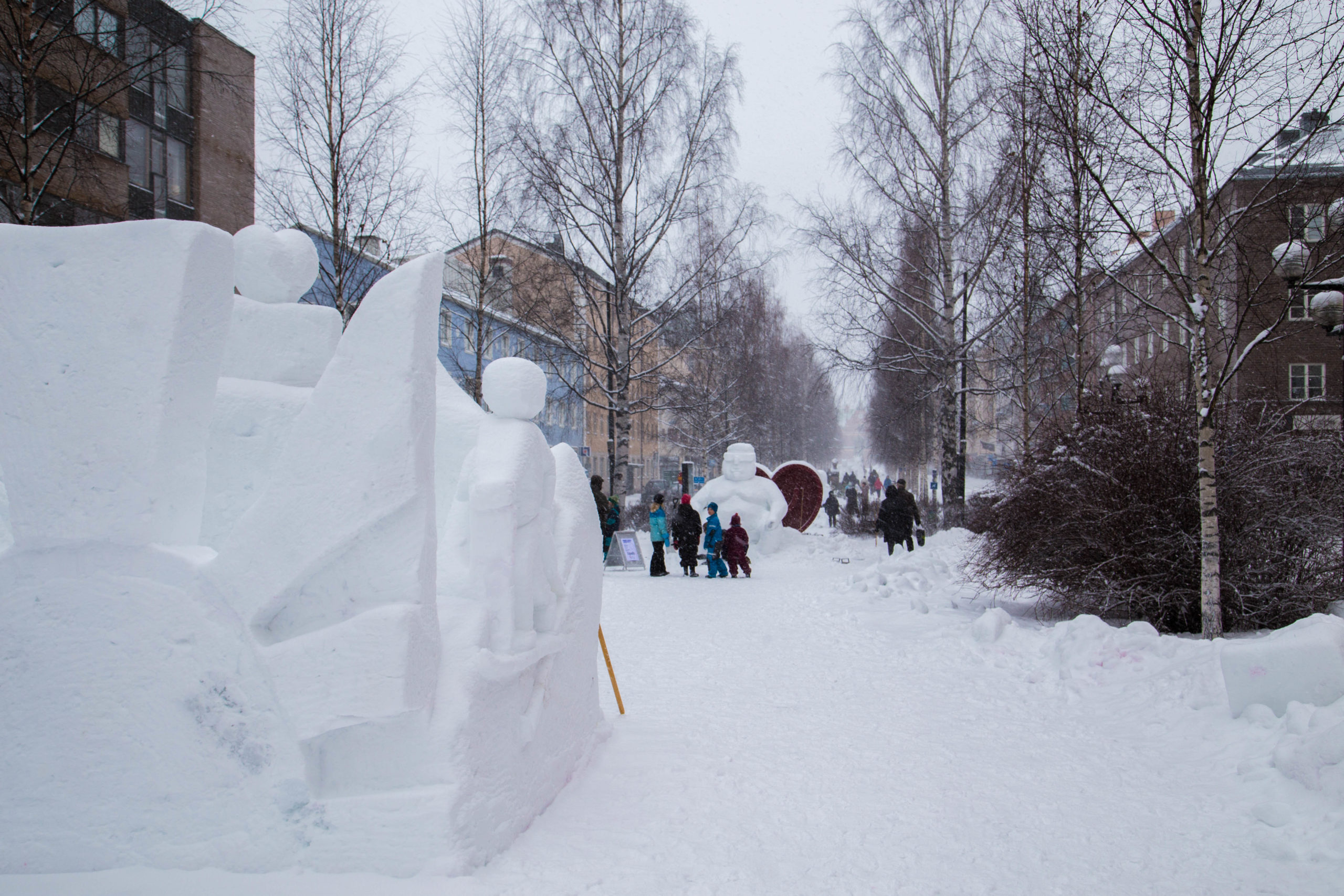 Umeå Snow sculpture Championship - Study in Sweden
